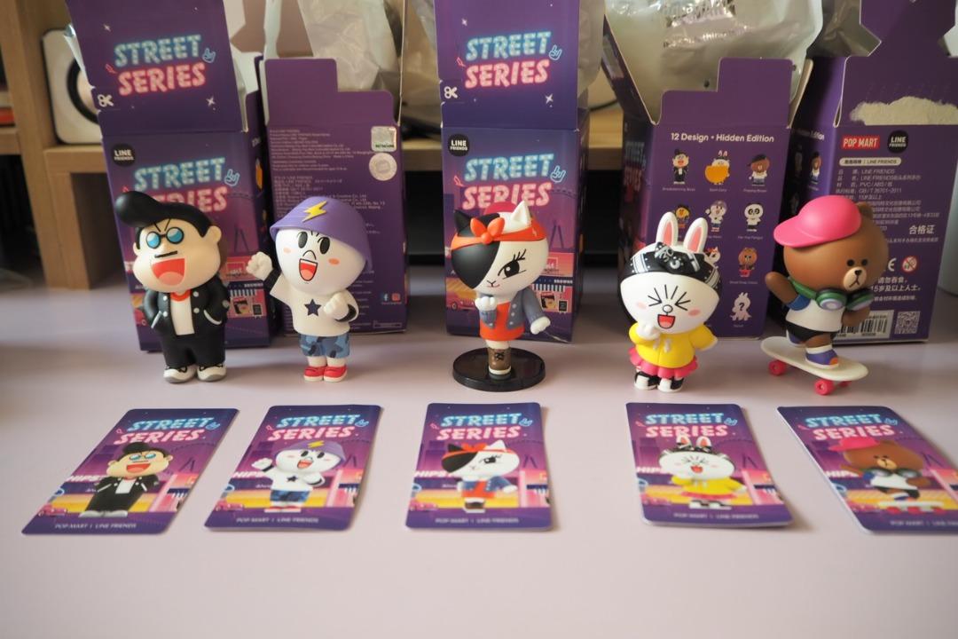 (交換/售) line friends 街頭系列 馬戲團 jessica moon 熊大 cony boss 盲盒 popmart, 興趣及 ...