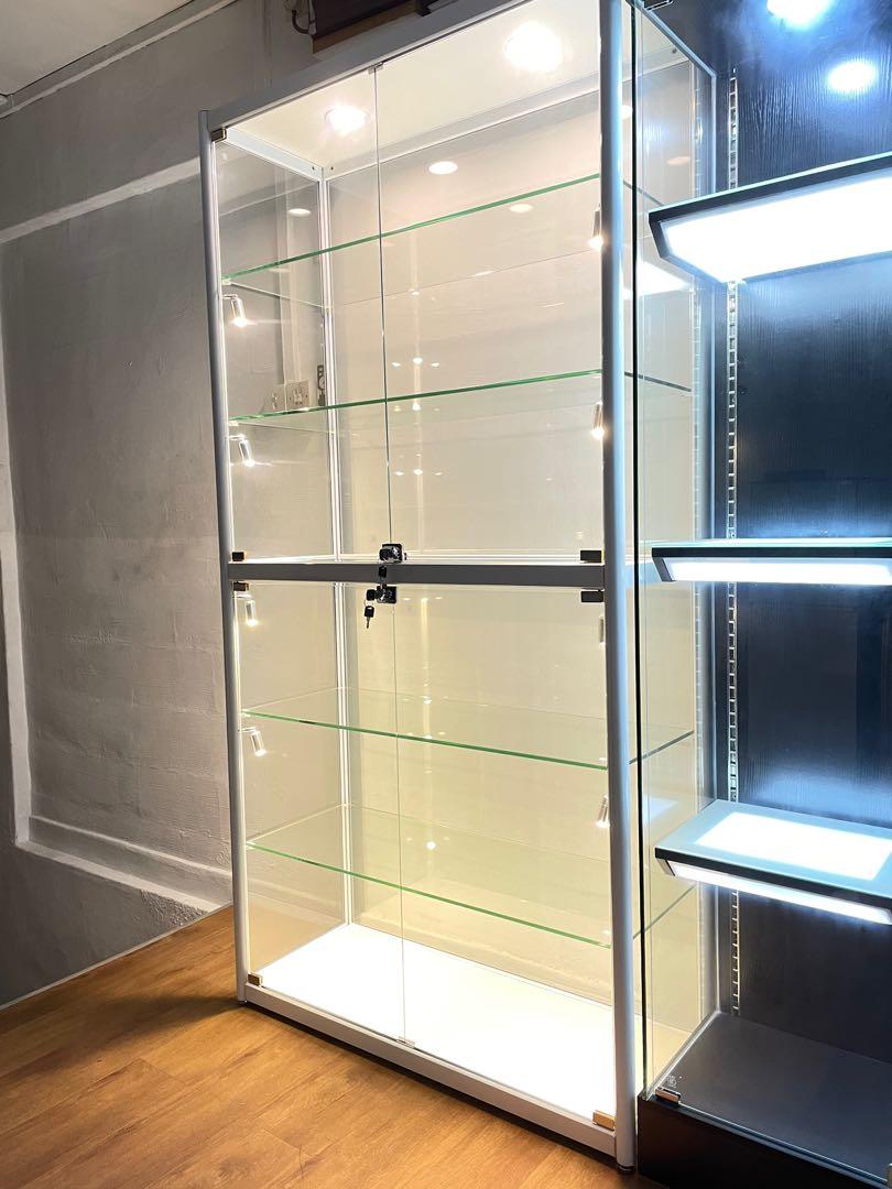 Adjustable shelf display cabinet, Furniture & Home Living, Furniture ...
