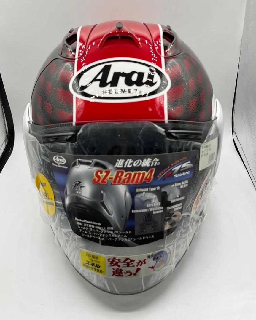 Arai Ram 4 Taira Red, Motorcycles, Motorcycle Accessories on Carousell