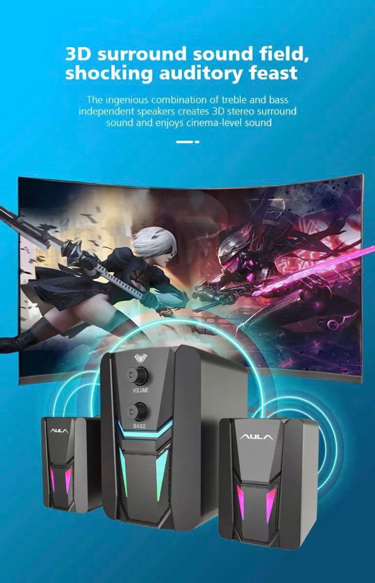 AULA Wind N-189 Gaming 喇叭, 電腦＆科技, 電腦周邊及配件, 其他 - Carousell