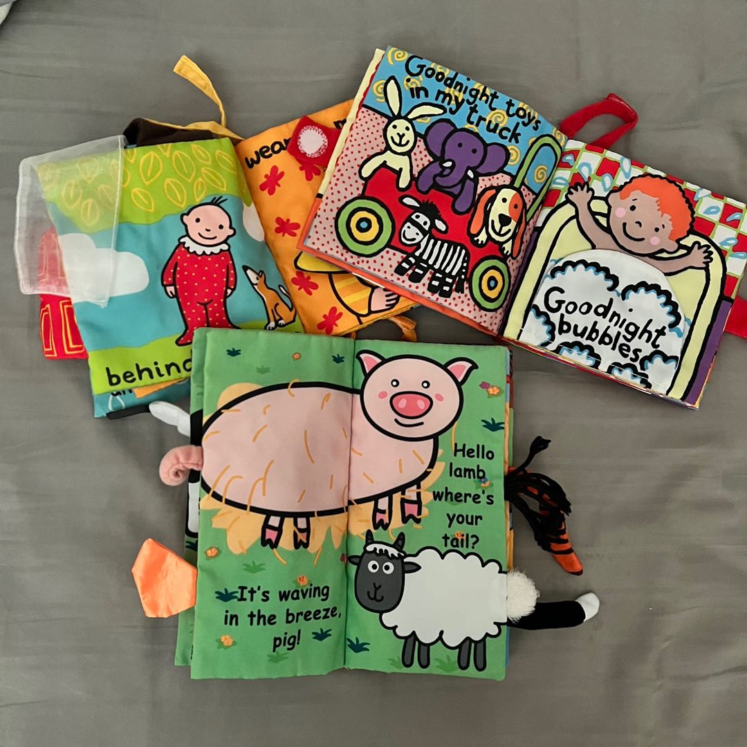 Baby soft books hide and seek farm tails good night baby, Babies & Kids ...