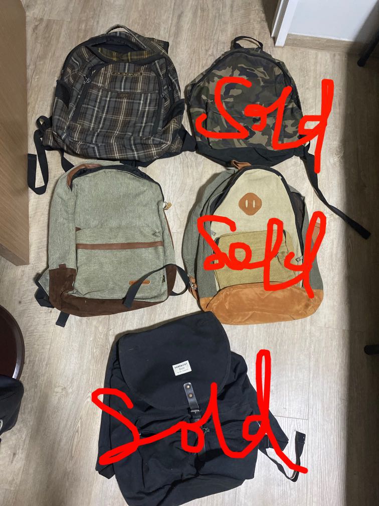 Backpacks 5 dollar each, Men's Fashion, Bags, Backpacks on Carousell