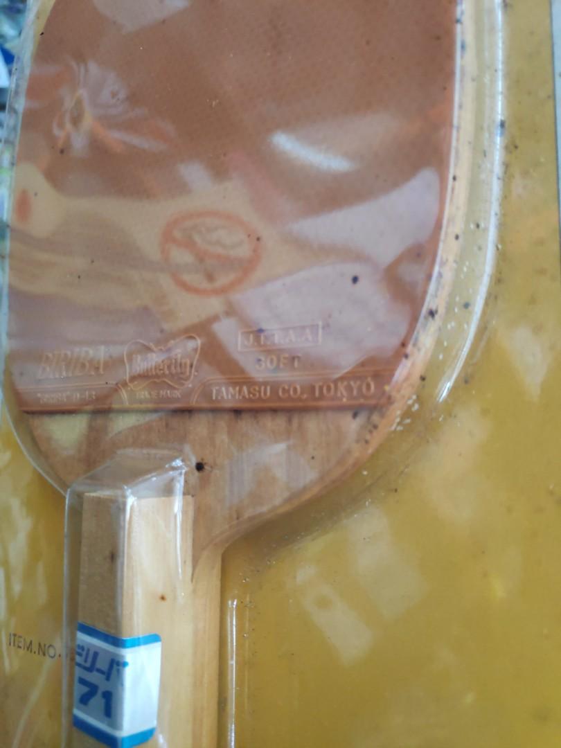 Butterfly Tamasu Tokyo Table Tennis Ping Pong Racquet, Sports Equipment ...