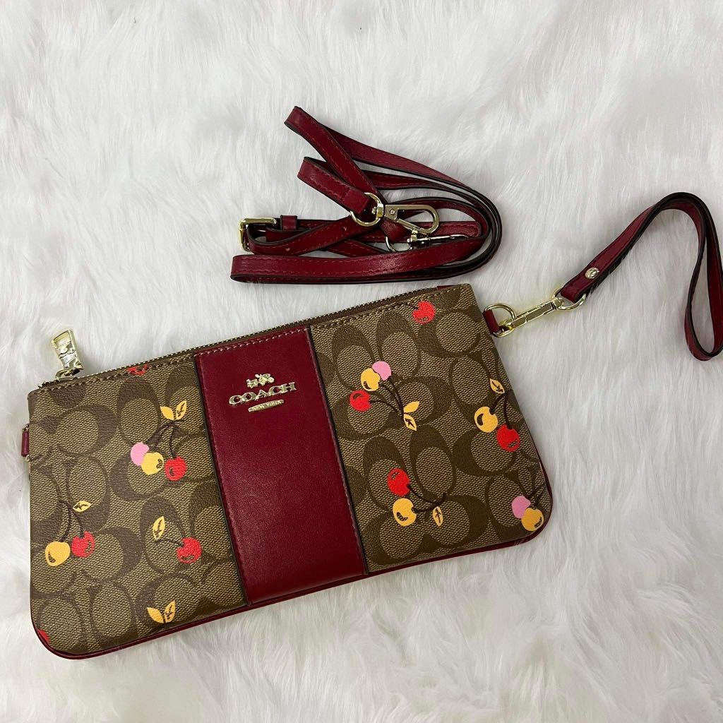 Coach Cherry Pattern, Women's Fashion, Bags & Wallets, Shoulder Bags on ...