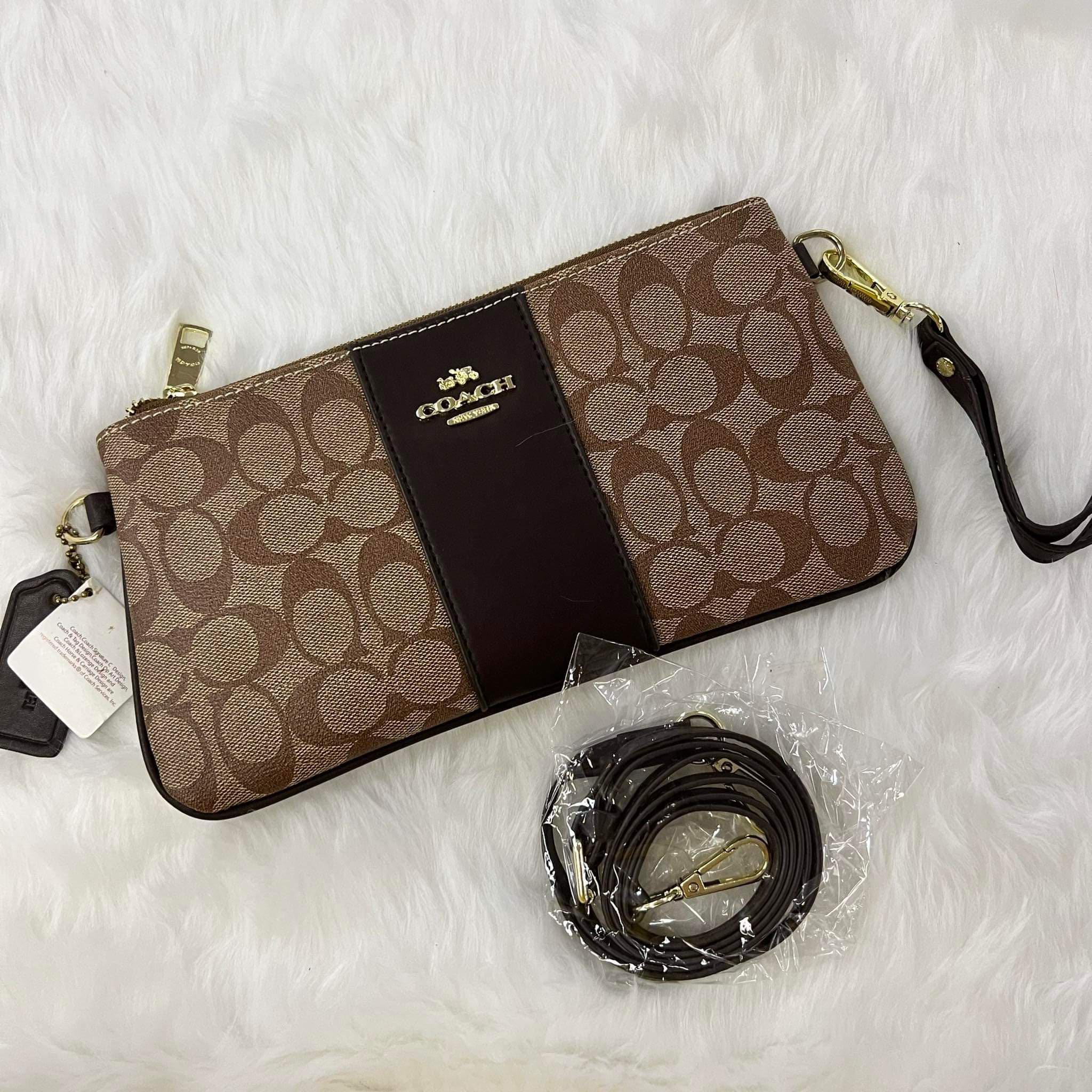 Coach Logo Pattern, Women's Fashion, Bags & Wallets, Shoulder Bags on ...