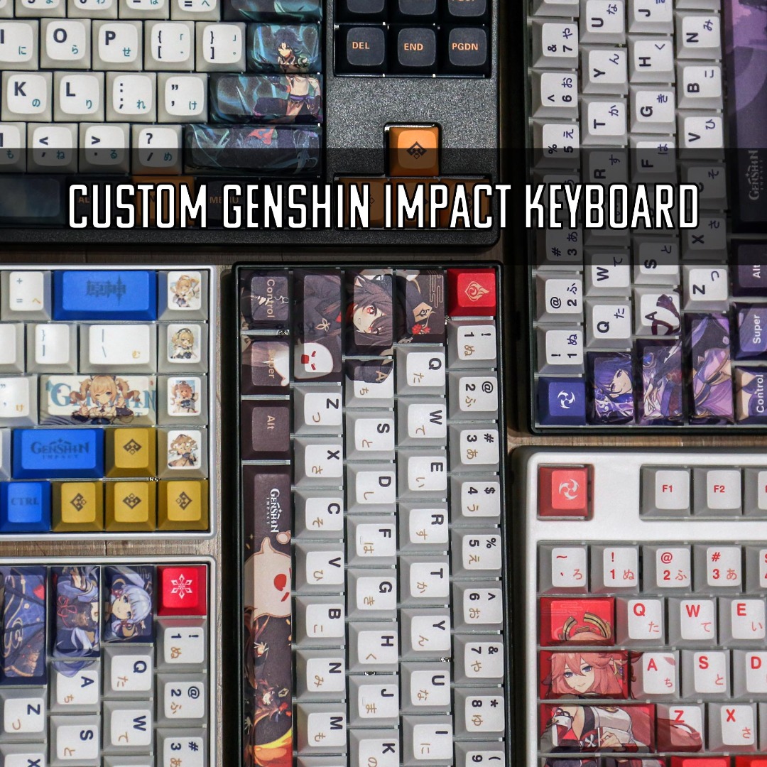 Custom Genshin Impact Mechanical Keyboard, Computers & Tech, Parts ...