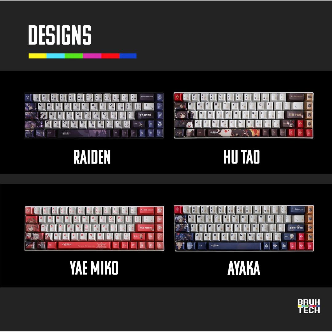 Custom Genshin Impact Mechanical Keyboard, Computers & Tech, Parts ...