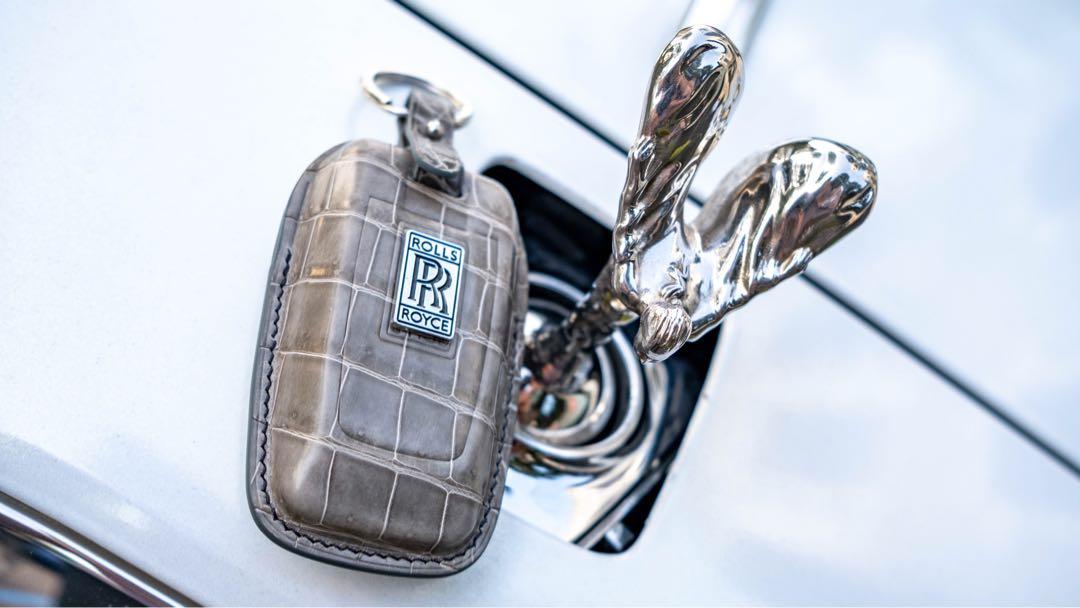 Custom made Rolls Royce Car Key Pouch in Grey Crocodile Leather, Luxury ...