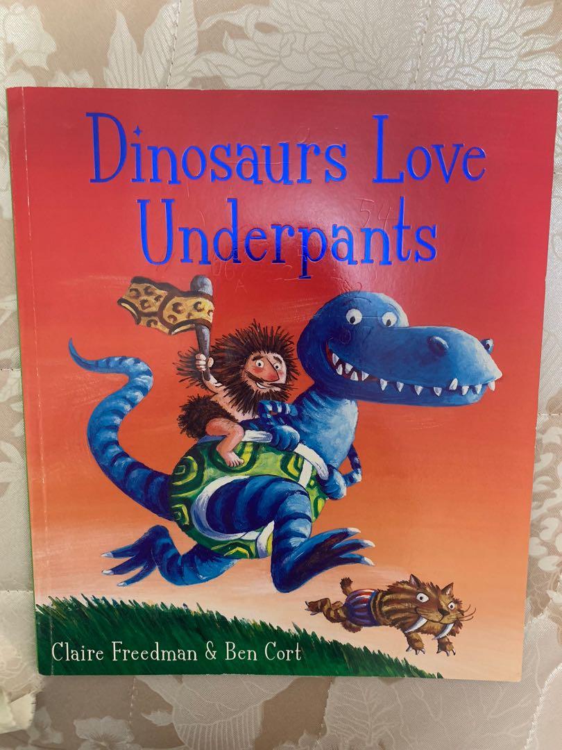 英文故事書dinosaurs love underpants, 興趣及遊戲, 書本 & 文具, 小朋友書 - Carousell