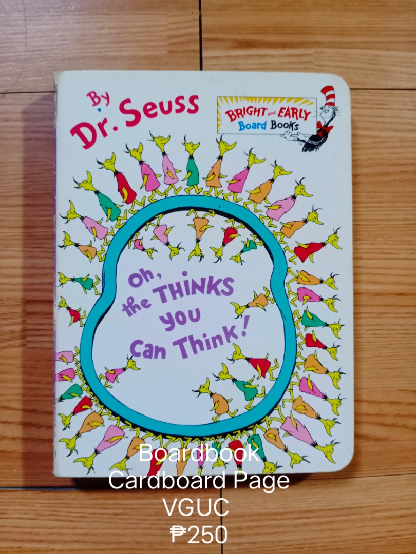 Dr Seuss Oh, The Thinks you can Think! Boardbook, Hobbies & Toys, Books ...