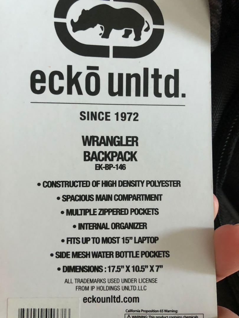 Ecko Unltd Backpack, Men's Fashion, Bags, Backpacks on Carousell