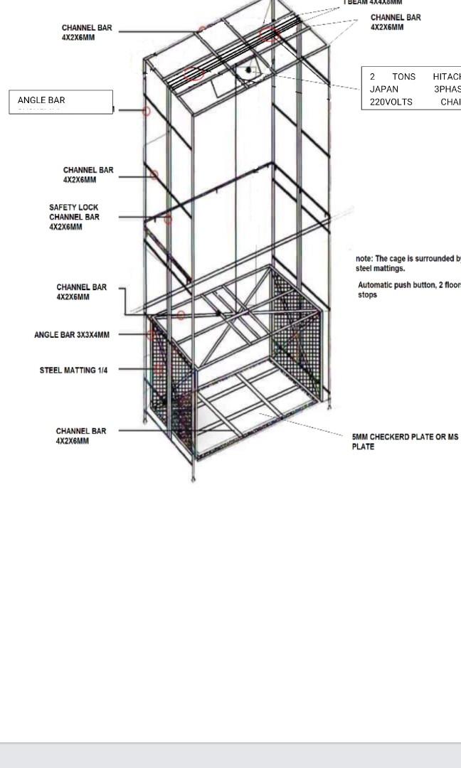 Elevator elevator homelift cargo pwd, Furniture & Home Living ...