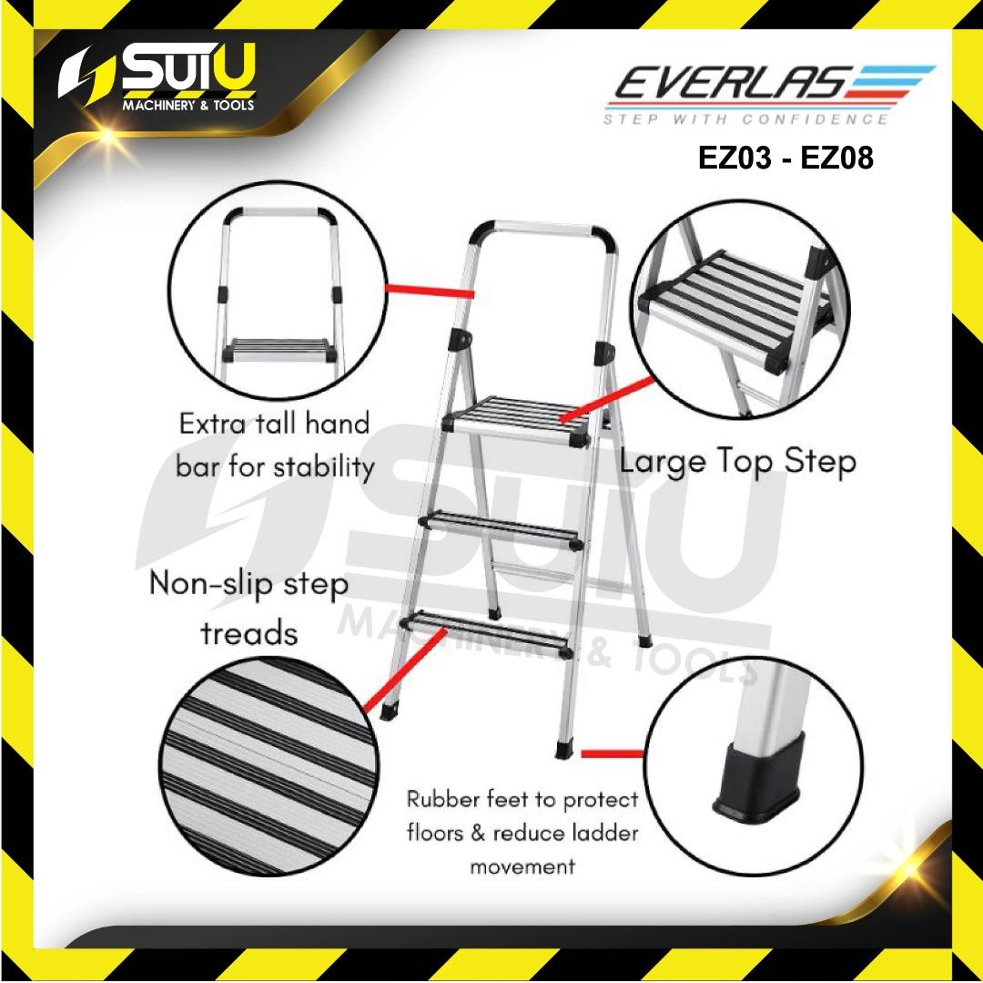 EVERLAS EZ03 3 Steps 1100MM EZ-Series Aluminum Platform Ladder ...