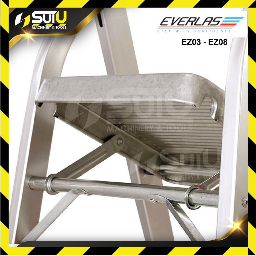EVERLAS EZ03 3 Steps 1100MM EZ-Series Aluminum Platform Ladder, Furniture & Home Living, Home ...