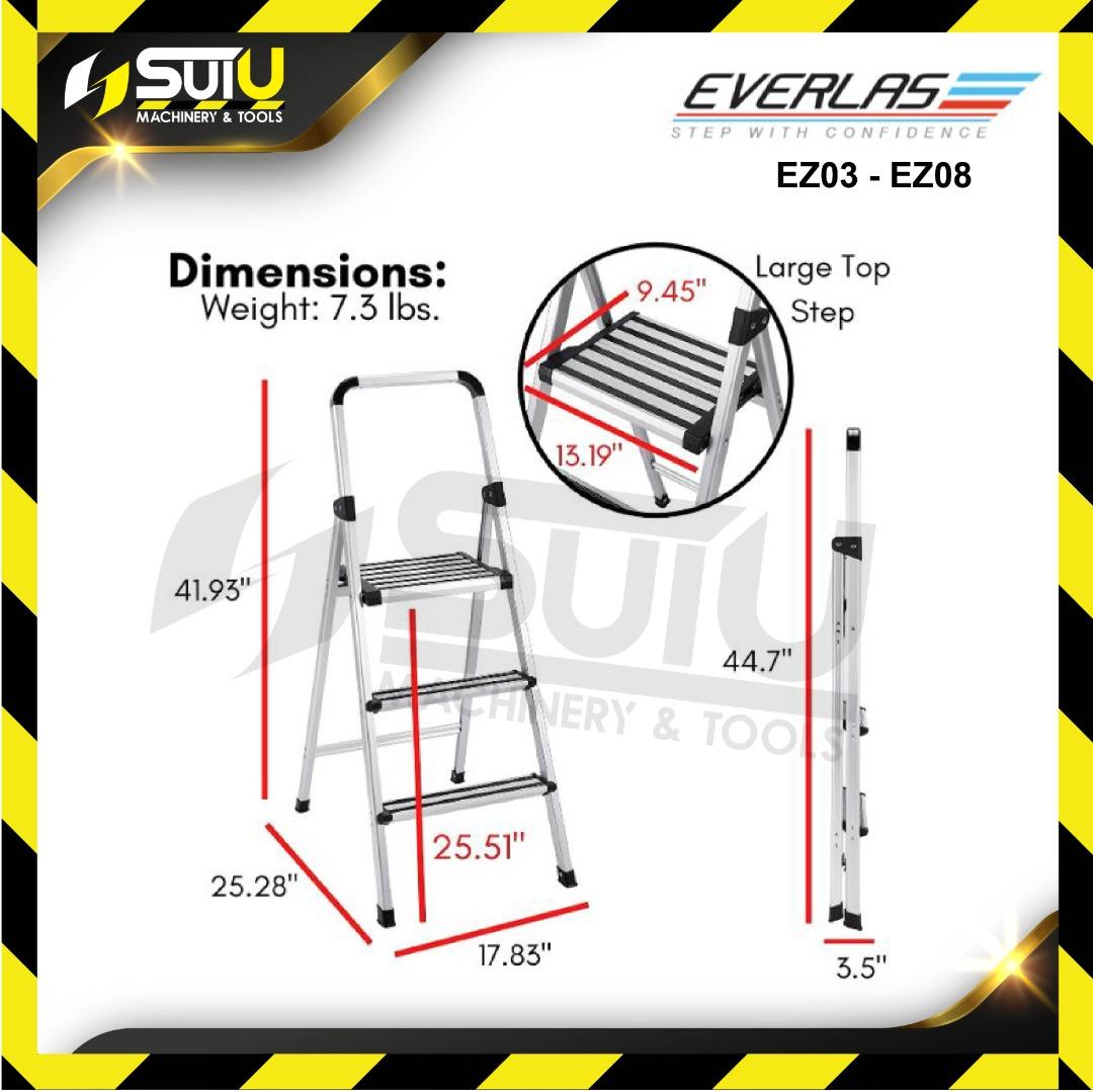 EVERLAS EZ05 5 Steps 1571MM EZ-Series Aluminum Platform Ladder ...