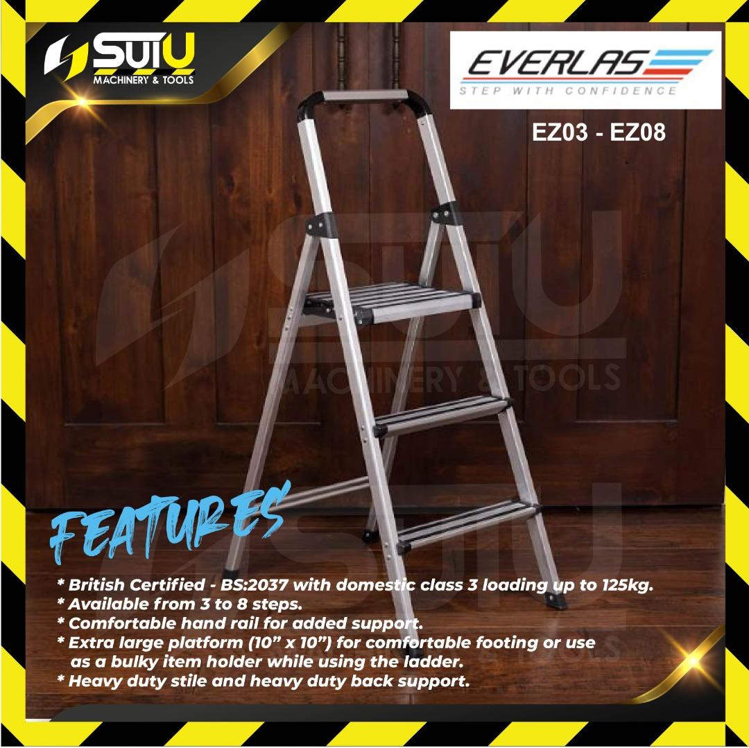 EVERLAS EZ07 7 Steps 2042MM EZ-Series Aluminum Platform Ladder ...
