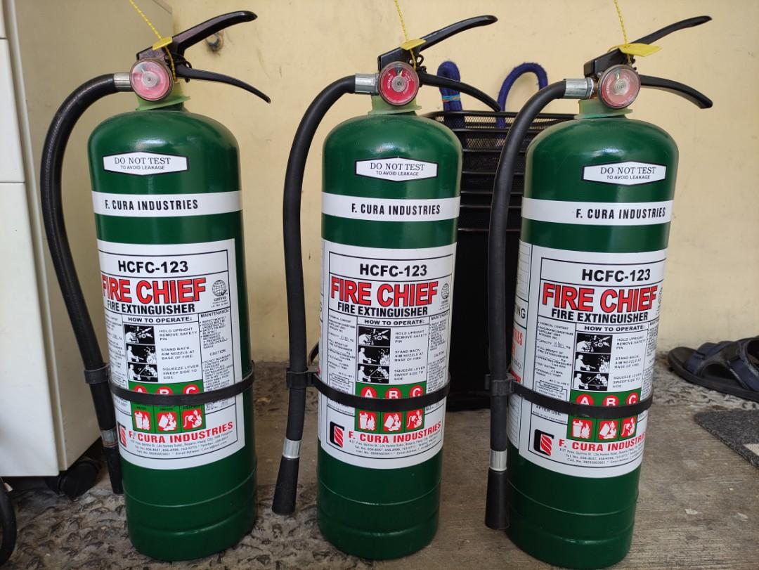 FIRE EXTINGUISHER - CYCLONE HCFC-123 GREEN (Unused), Furniture & Home ...