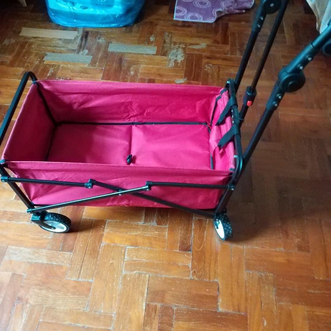 Foldable trolley wagon, Hobbies & Toys, Travel, Travel Essentials ...