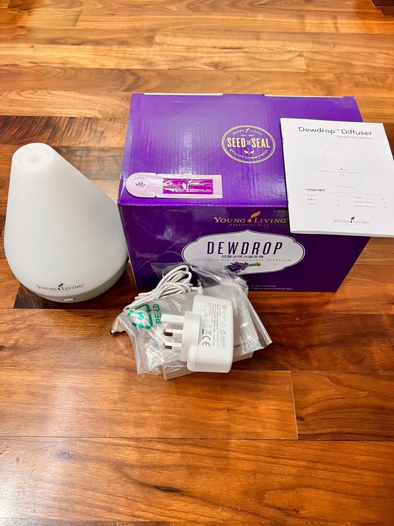(Free Delivery!) New Young Living Dewdrop Diffuser, Furniture & Home ...