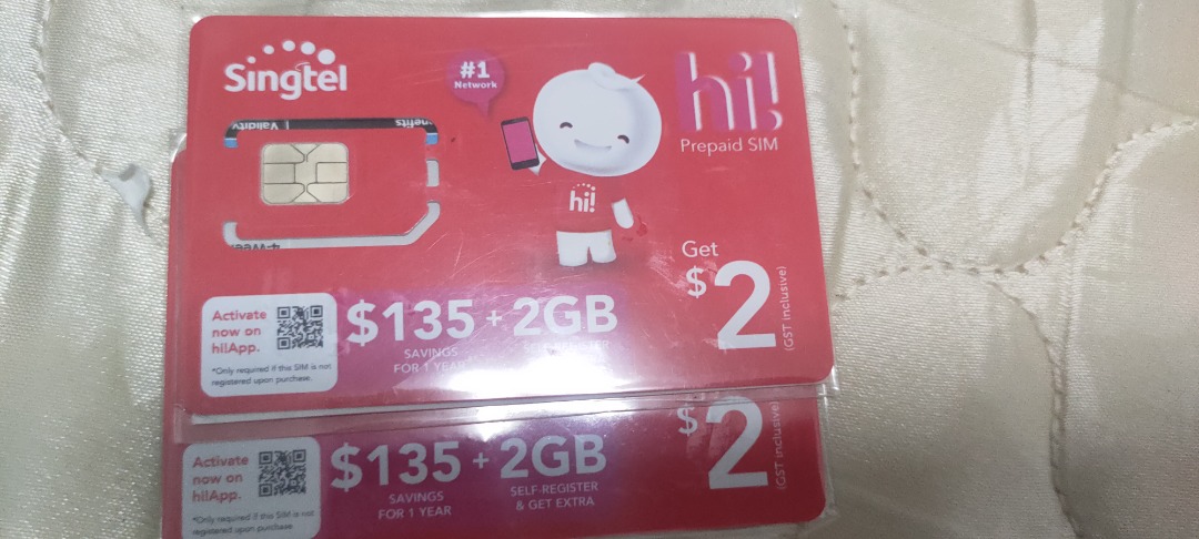Fully registered Singtel SIM card, Mobile Phones & Gadgets, Mobile ...