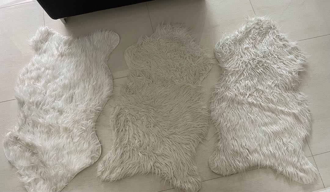 Fur mat, Furniture & Home Living, Home Decor, Carpets, Mats & Flooring ...