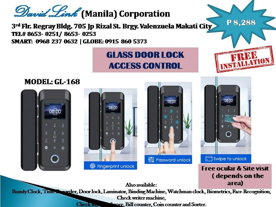 GLASS DOOR ACCESS CONTROL PACKAGED WITH INSTALLATION + 1 YEAR WARRANTY ...