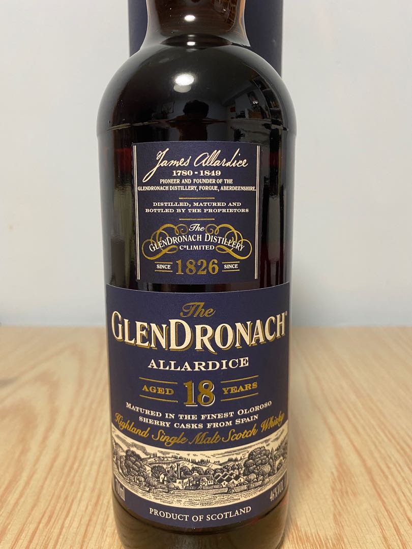 Glendronach 18 Allardice （2021）, 嘢食 & 嘢飲, 酒精飲料 - Carousell