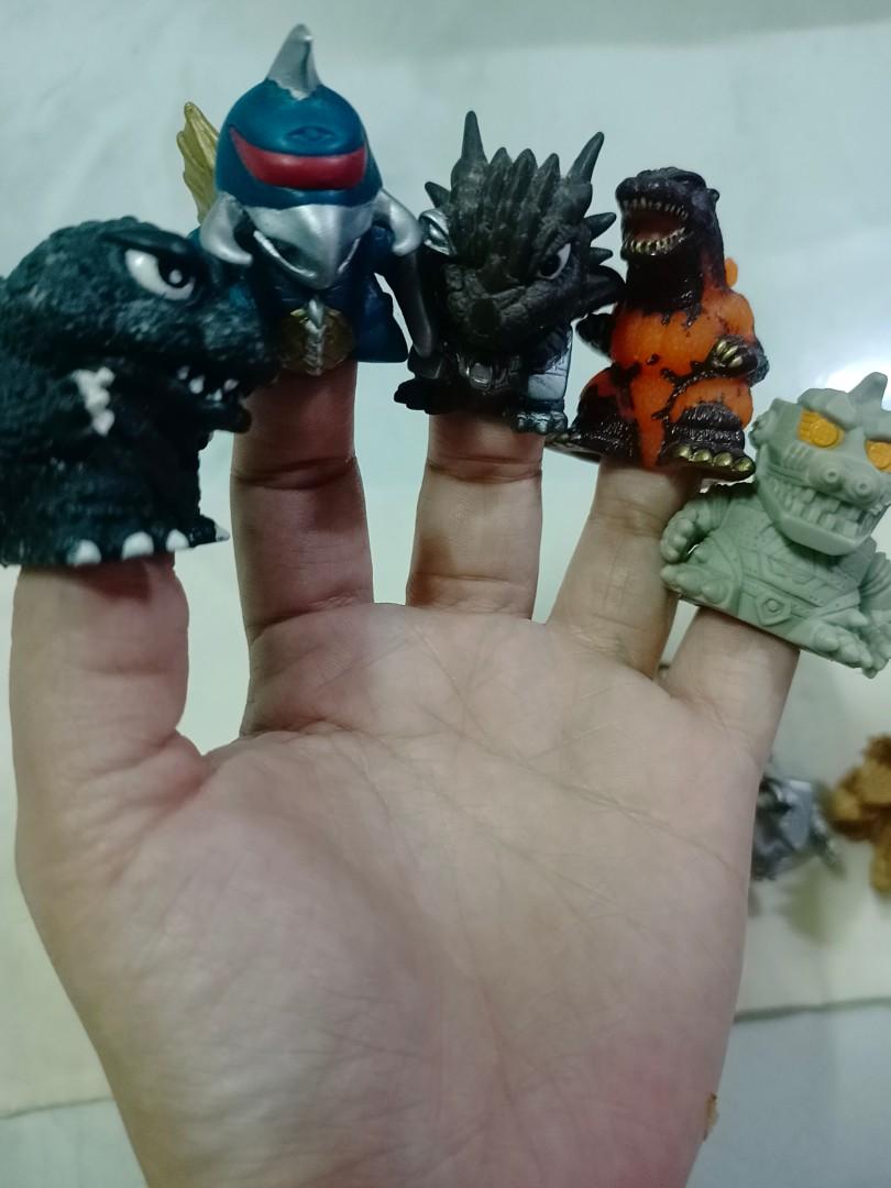 Godzilla Finger puppet and charm, Hobbies & Toys, Toys & Games on Carousell