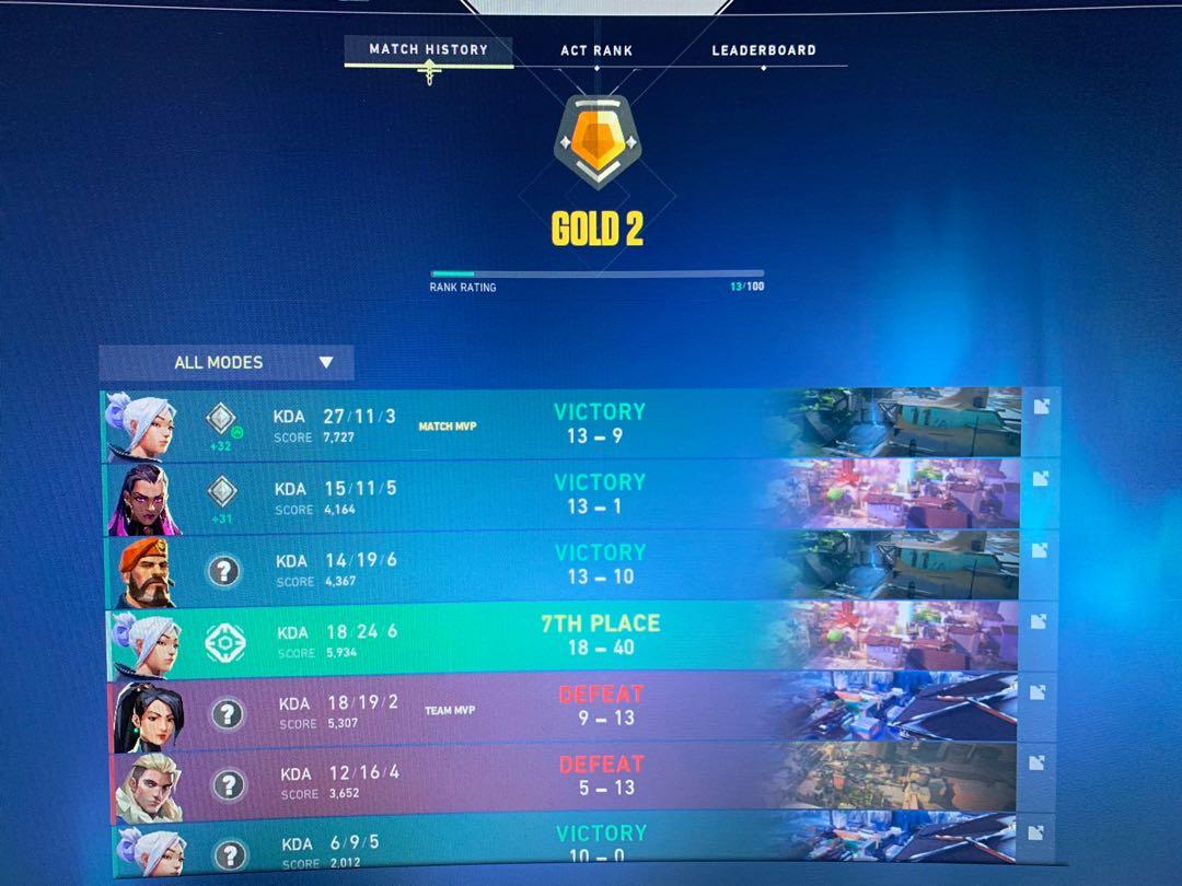 gold valorant account (full access), Video Gaming, Gaming Accessories ...