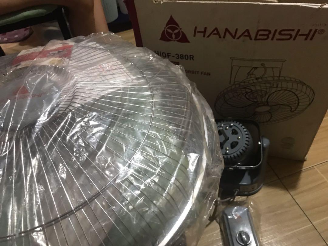 HANABISHI INDUSTRIAL ORBIT FAN, Furniture & Home Living, Lighting ...