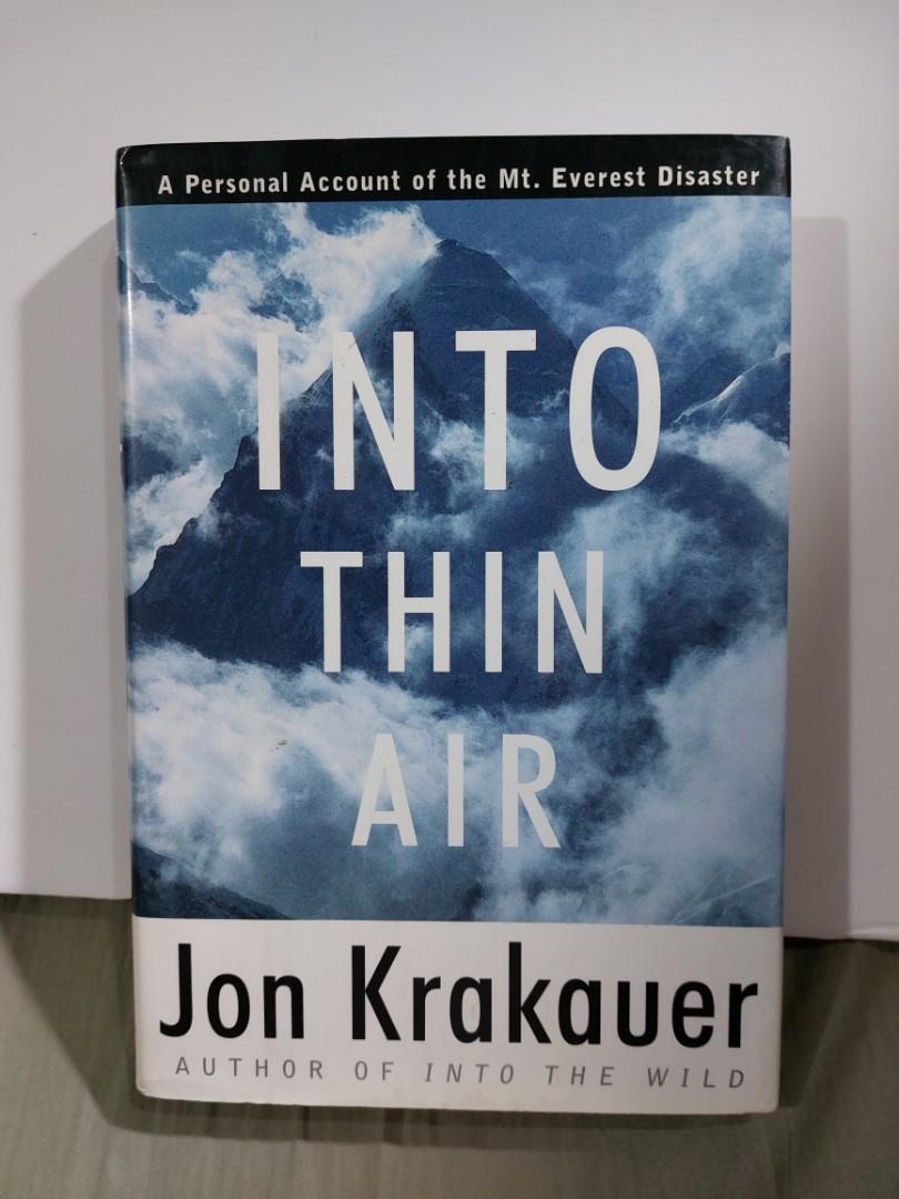 Into Thin Air by Jon Krakauer, Hobbies & Toys, Books & Magazines ...