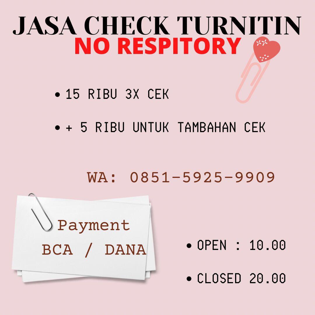 JASA CEK TURNITIN, Jasa, Lainnya di Carousell