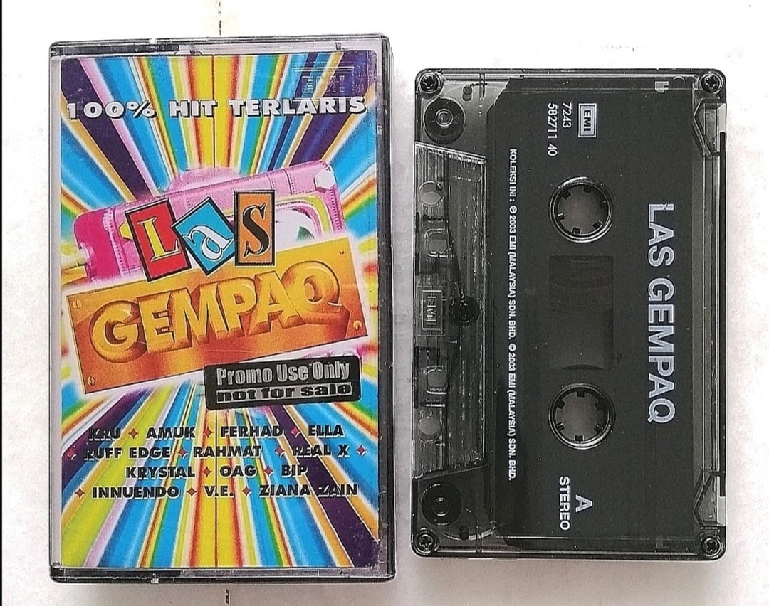KASET - LAS GEMPAQ - (2003)(KOLEKSI EMI PROMO USE ONLY) P/S: KASET NI ...