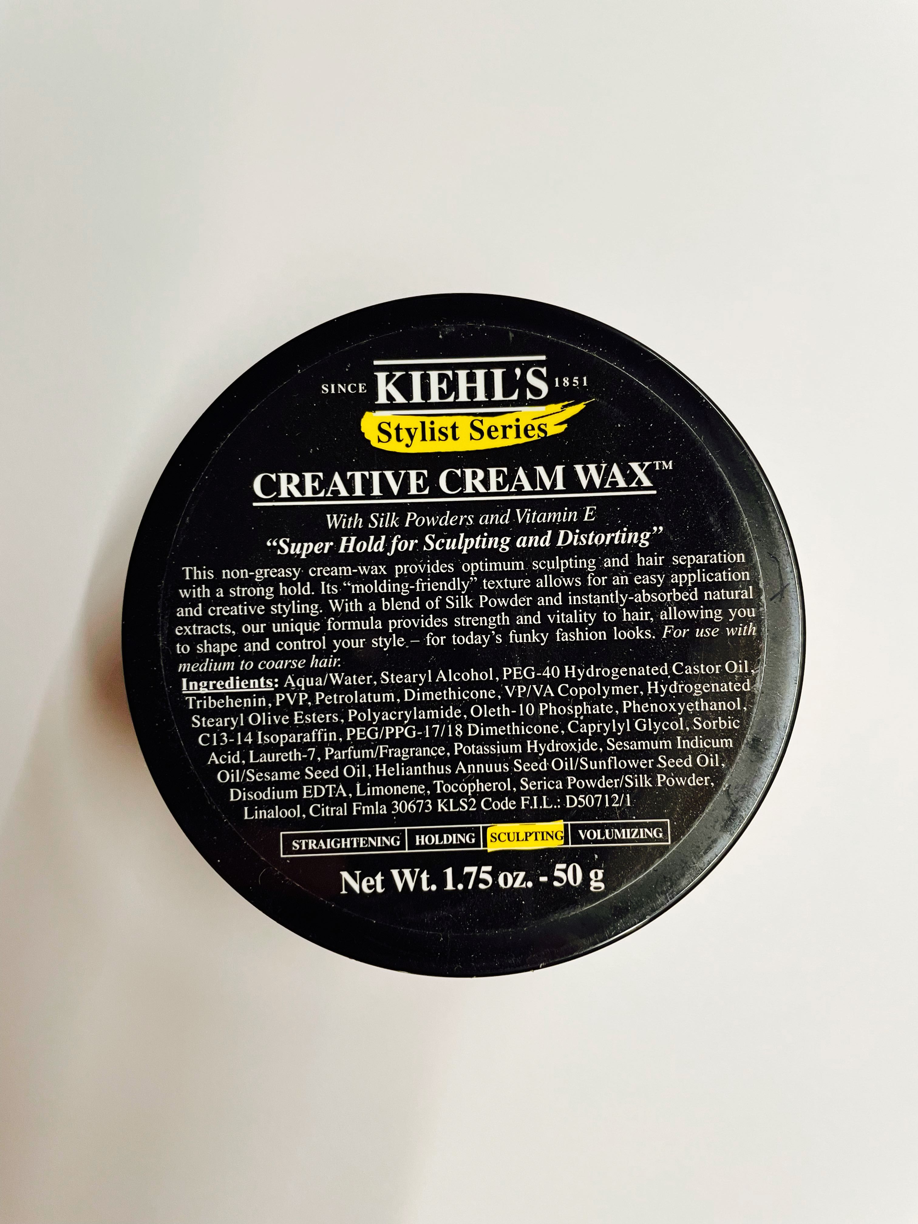 Kiehl’s Creative Cream Wax, Beauty & Personal Care, Men's Grooming on ...