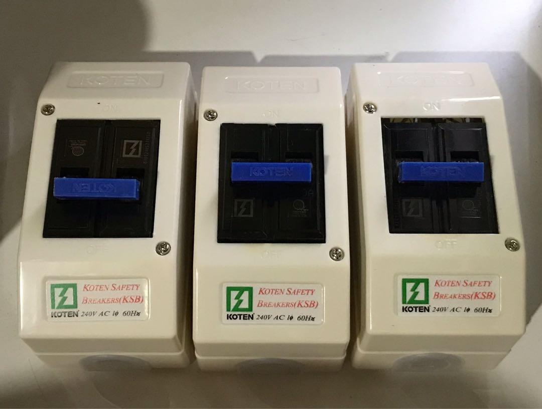 Koten Safety Breaker 100A, Commercial & Industrial, Construction ...