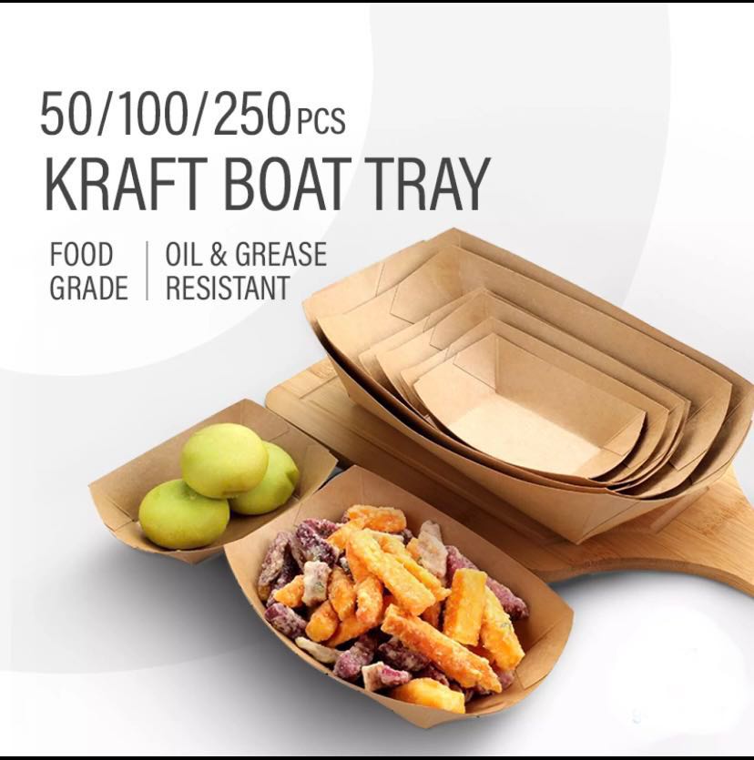 KRAFT BOAT TRAY , Furniture & Home Living, Kitchenware & Tableware ...
