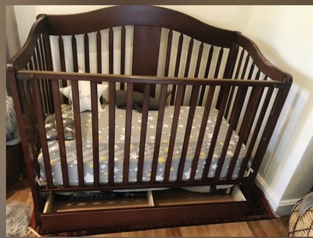 Large crib with 6 inch thick mattress Storkcraft, Babies & Kids, Baby ...