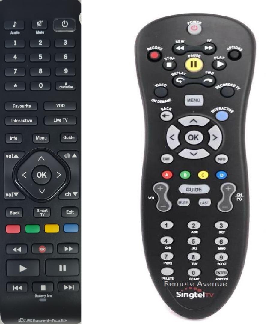 (Local SG Retail Shop) Starhub & Singtel Remote Control TV Box ...