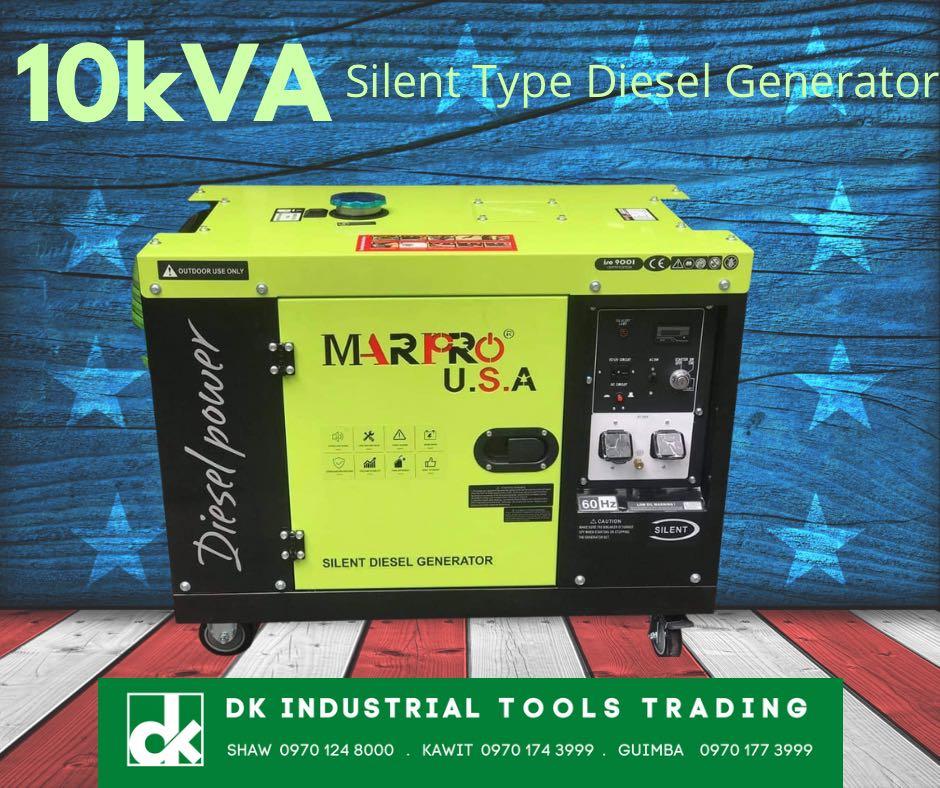 MARPRO USA 10kva Silent Diesel Generator, Commercial & Industrial ...