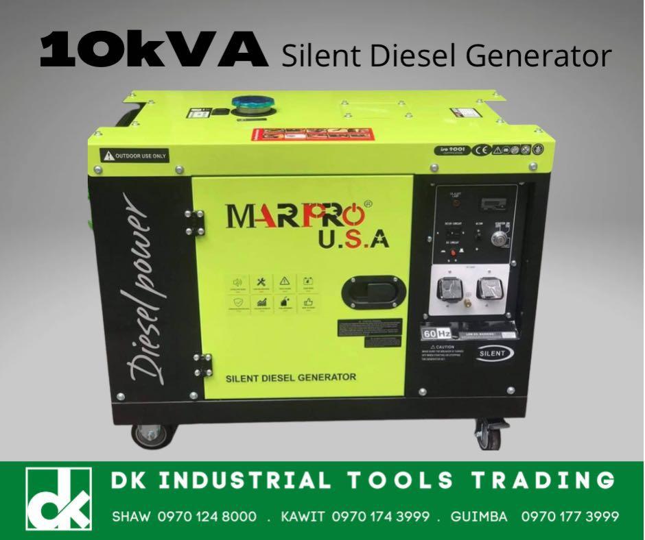 MARPRO USA 10kva Silent Diesel Generator, Commercial & Industrial ...