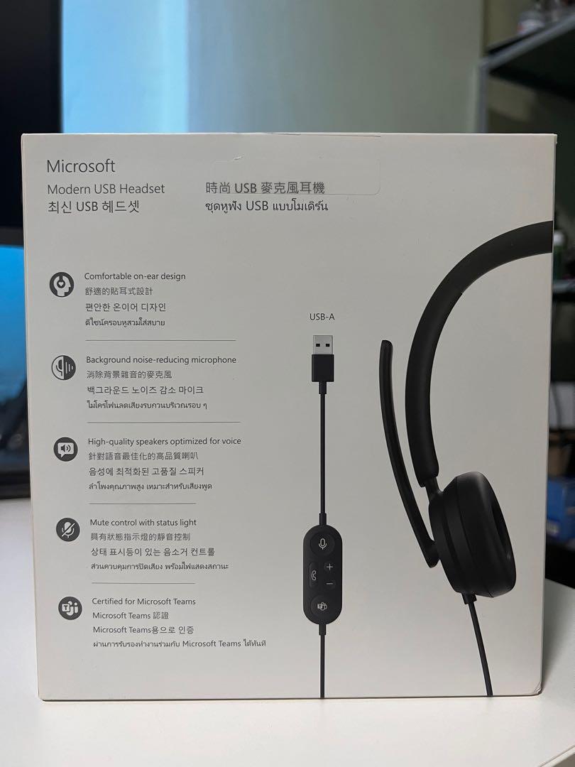 Microsoft Modern USB Headset, Audio, Headphones & Headsets on Carousell