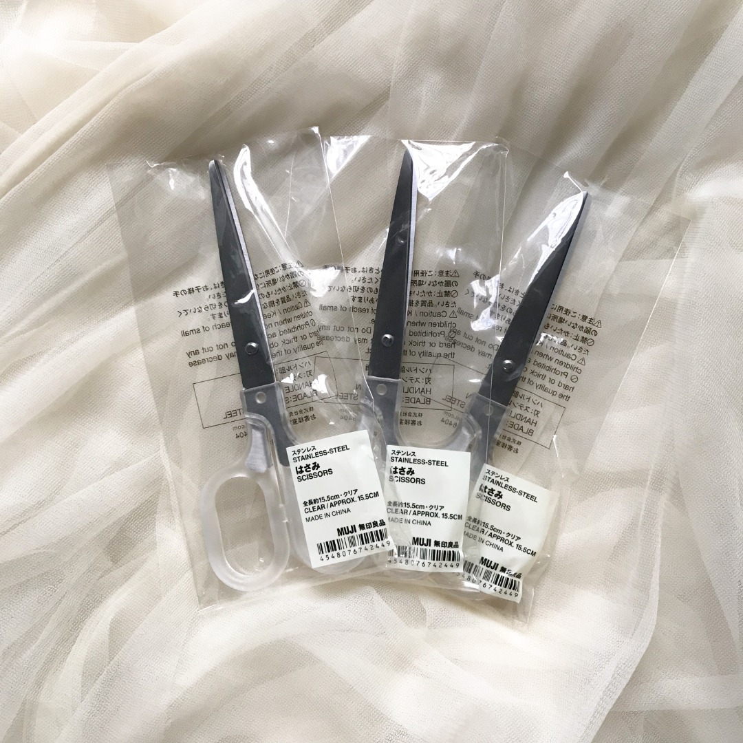 MUJI Stainless Scissors, Hobbies & Toys, Stationary & Craft, Stationery ...