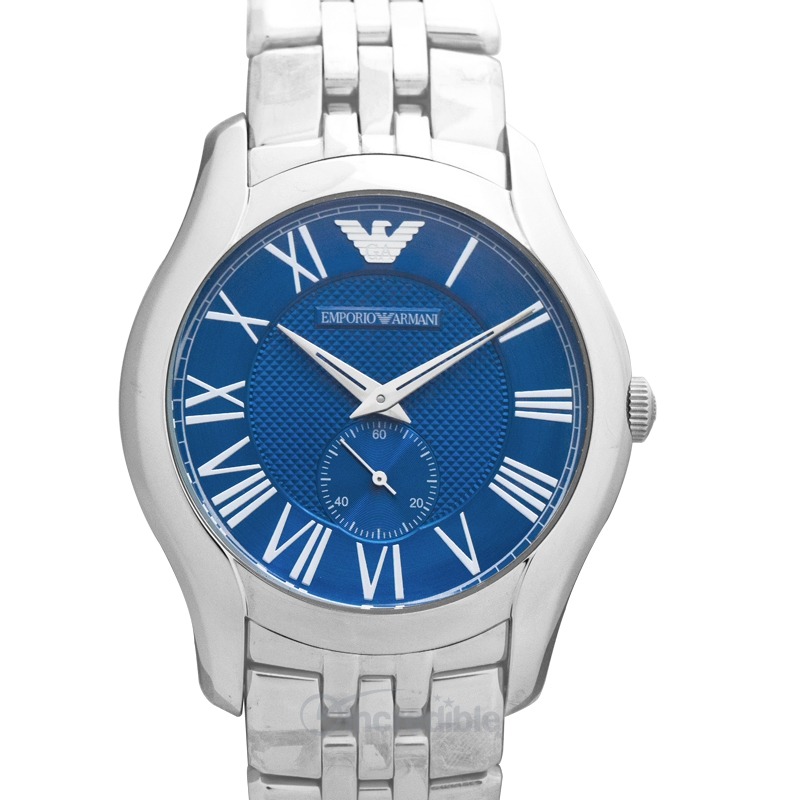 [NEW] Emporio Armani Quartz Blue Dial Stainless Steel Men's Watch ...