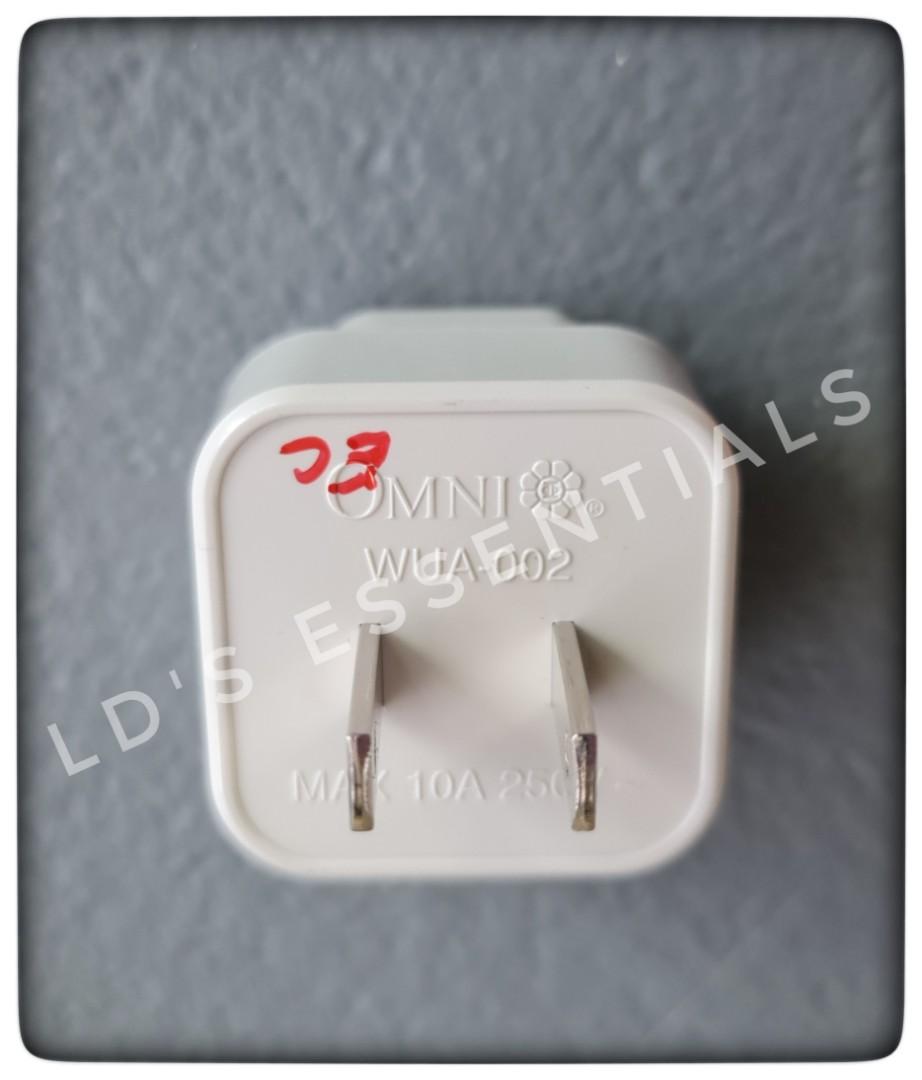 OMNI Universal Travel Adapter Plug Adaptor Outlet Socket MODEL# WUA 002 ...