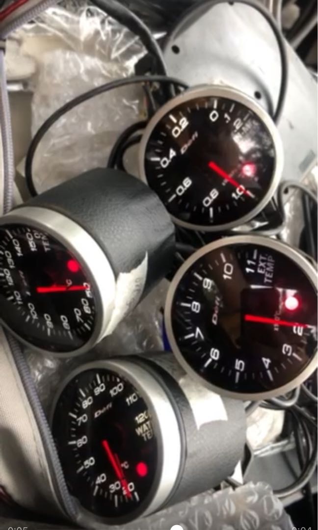 Original DEFI Gauges turbo Boost Oil Temp Tach, Car Parts & Accessories, Lightings, Horns, and ...