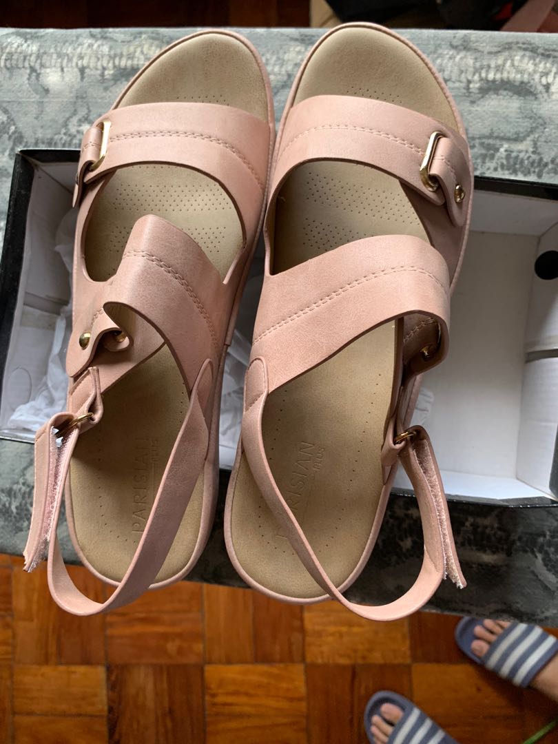 Parisian Plus Pink Sandals, Women's Fashion, Footwear, Flats & Sandals ...