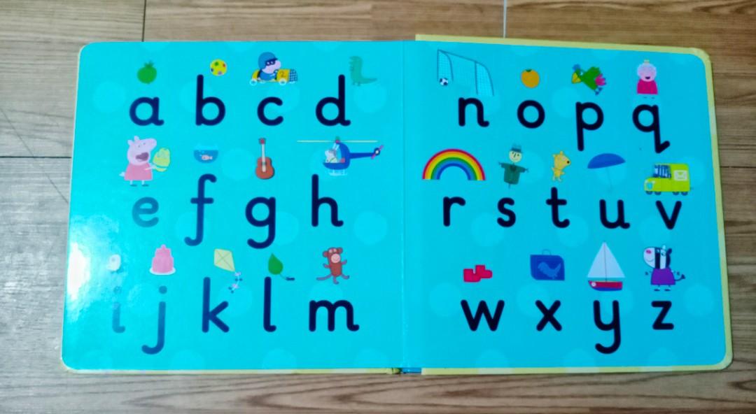 Peppa Pig's ABC Board book, Hobbies & Toys, Books & Magazines, Children ...