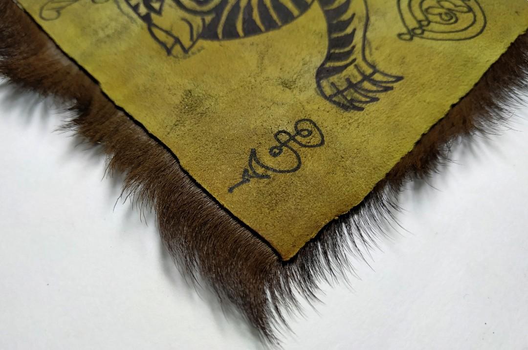 Pha Yant Tiger Yantra Cloth LP Pern Power Talisman Magic Thai Buddha ...