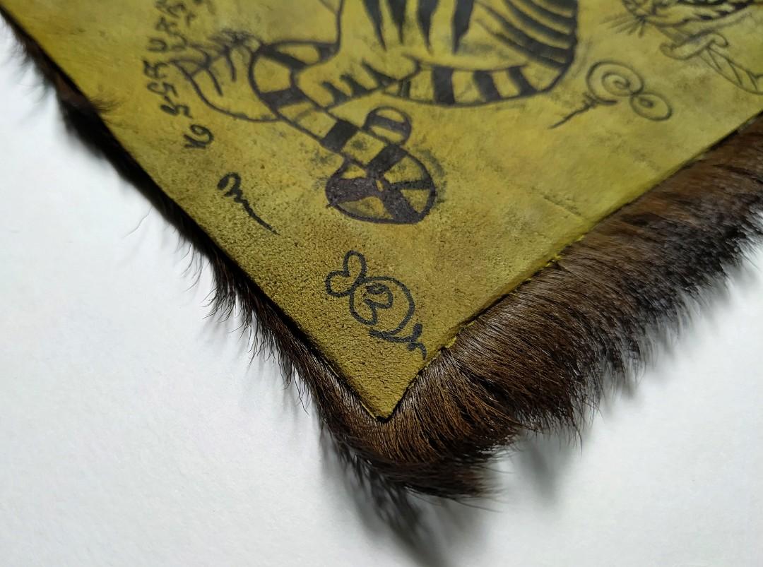 Pha Yant Tiger Yantra Cloth LP Pern Power Talisman Magic Thai Buddha ...