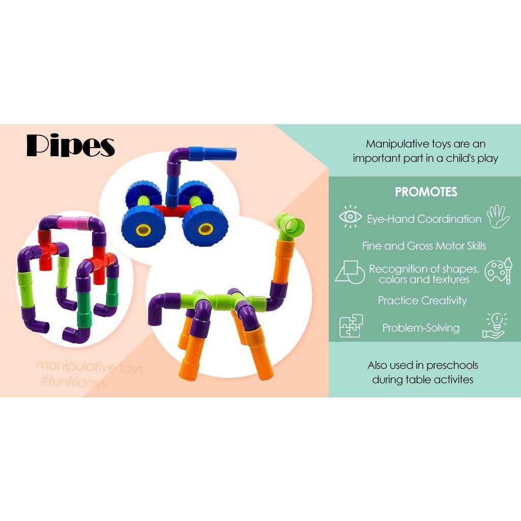 Pipes Stripes Manipulative Toys Toddlers Preschoolers, Hobbies & Toys ...